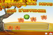Mots mélangés sur l'automne - Jeu sur LogicielEducatif